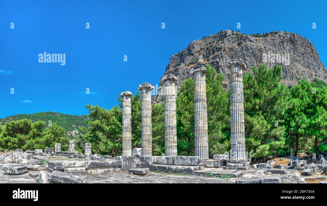 Temple of athena polias at priene hi-res stock photography and images ...