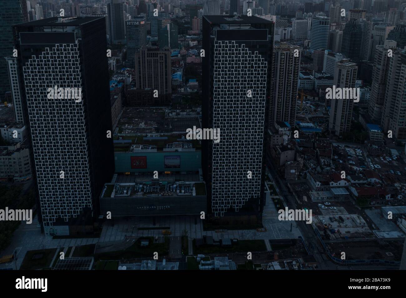 Aerial view over The Bund, Shanghai Stock Photo - Alamy