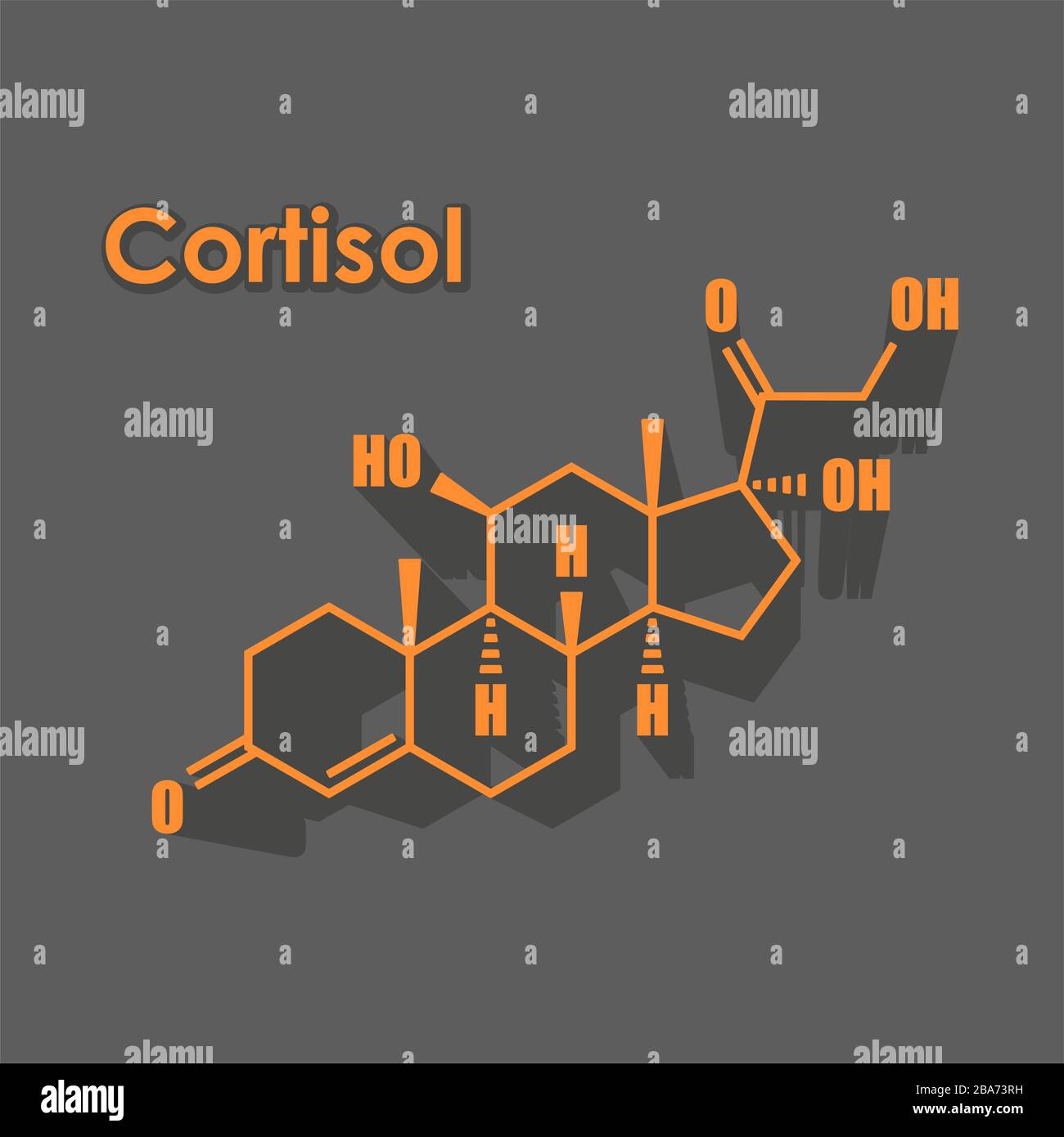 Cortisol symbol hi-res stock photography and images - Alamy