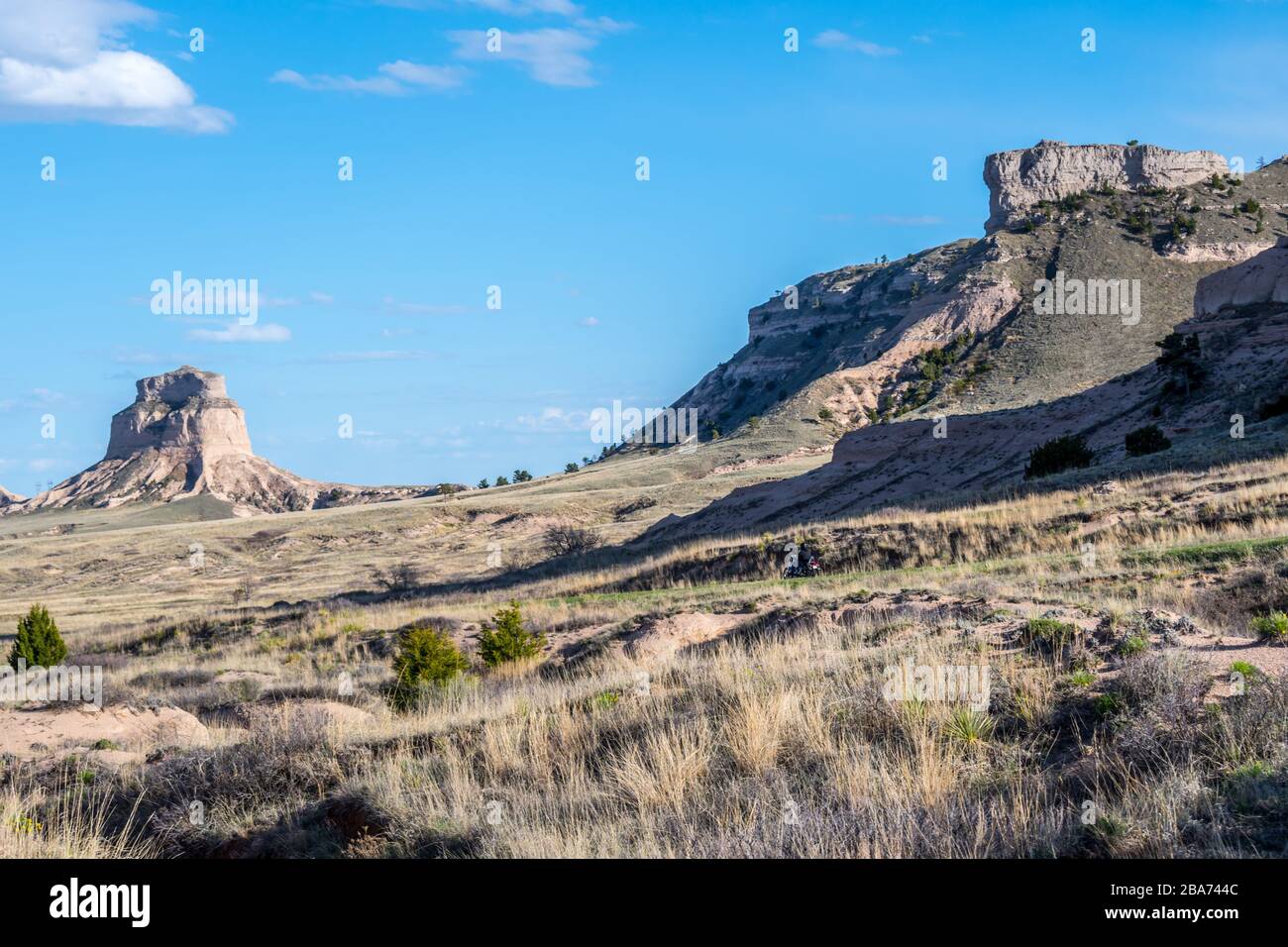 Rocky landscape scenery of Scotts Bluff National Monument, Nebraska ...
