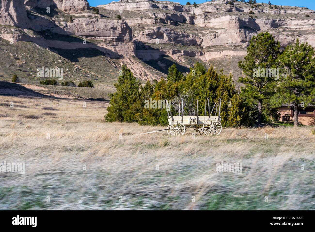 Murphy Wagon in Scotts Bluff National Monument, Nebraska Stock Photo ...