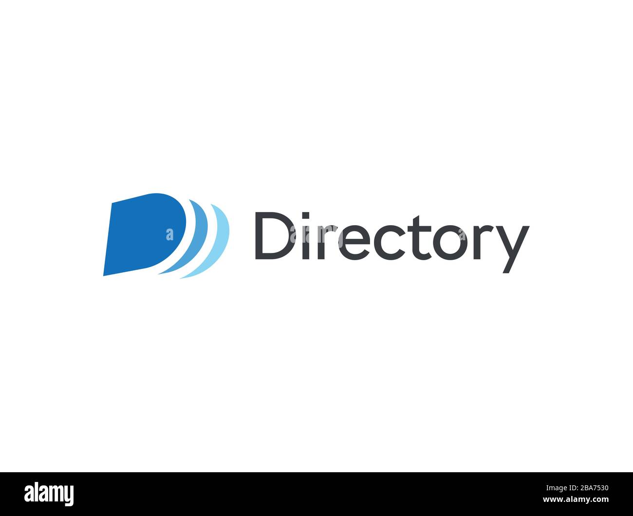 Abstract directory icon, blue cover and pages silhouette logo template ...