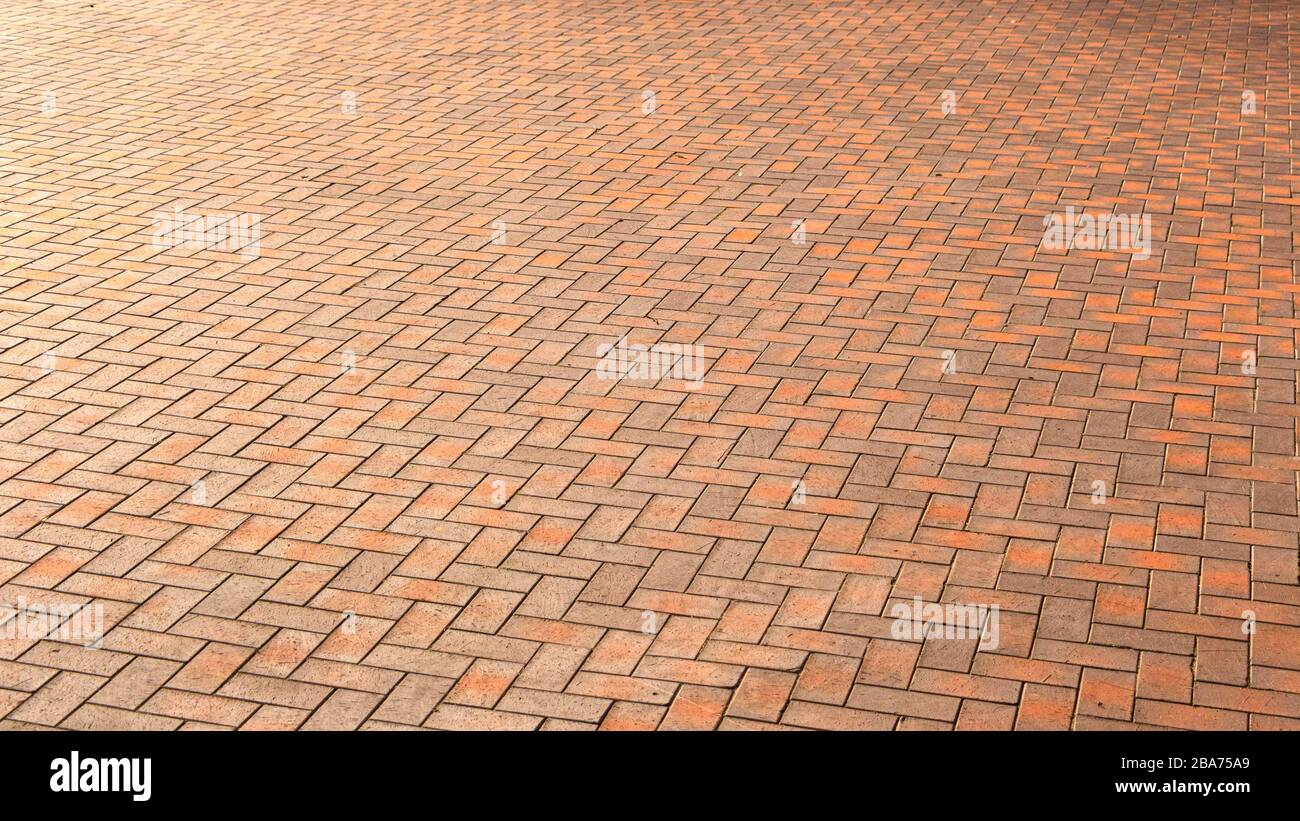 Red, gorgeous, rectangular ceramic clinker tile for patio or sidewalk ...