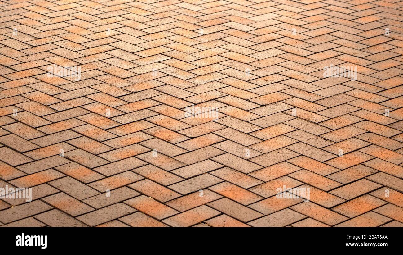 Red, gorgeous, rectangular ceramic clinker tile for patio or sidewalk ...