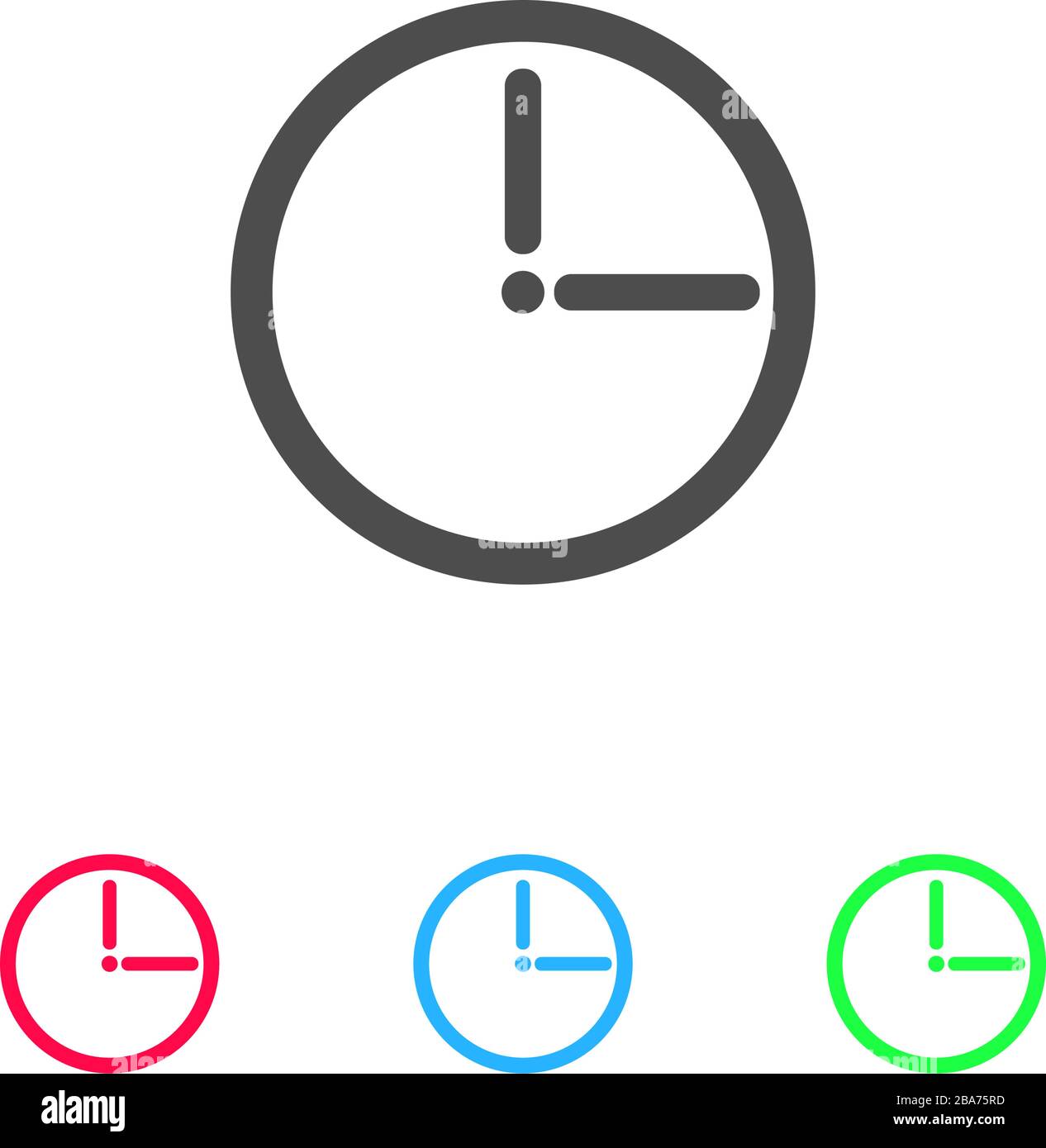 Passage of time icon flat. Color pictogram on white background. Vector ...