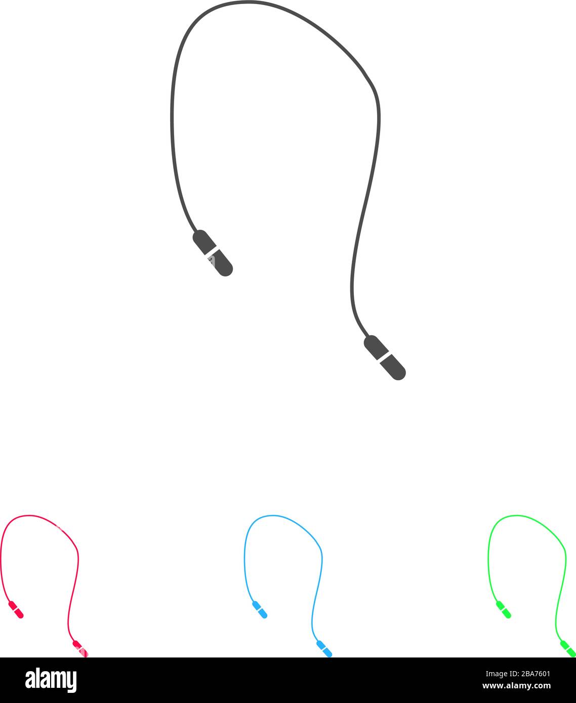 Skipping rope - Jumping icon flat. Color pictogram on white background ...