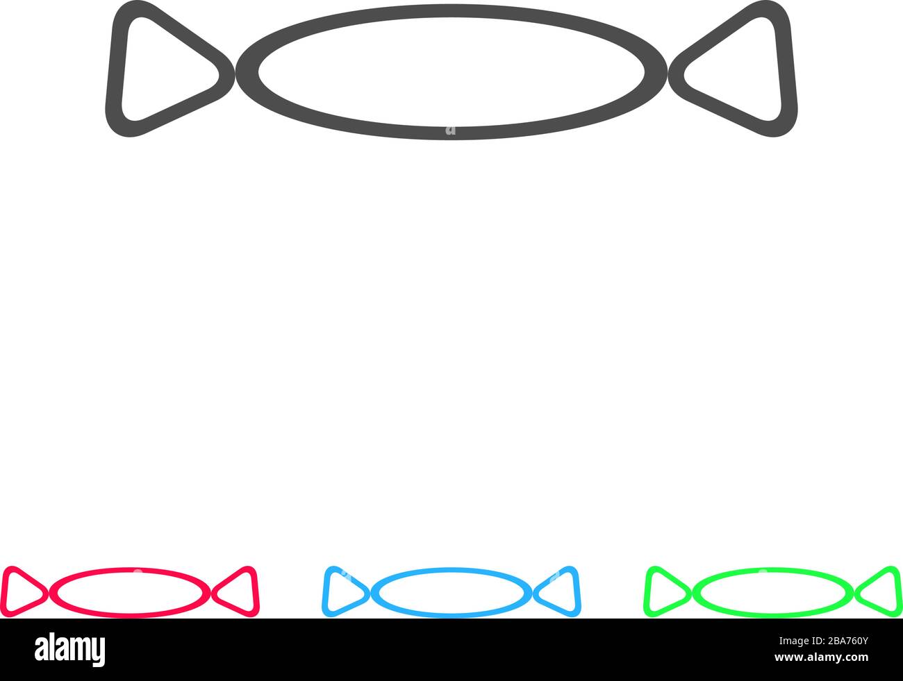 Candy icon flat. Color pictogram on white background. Vector ...