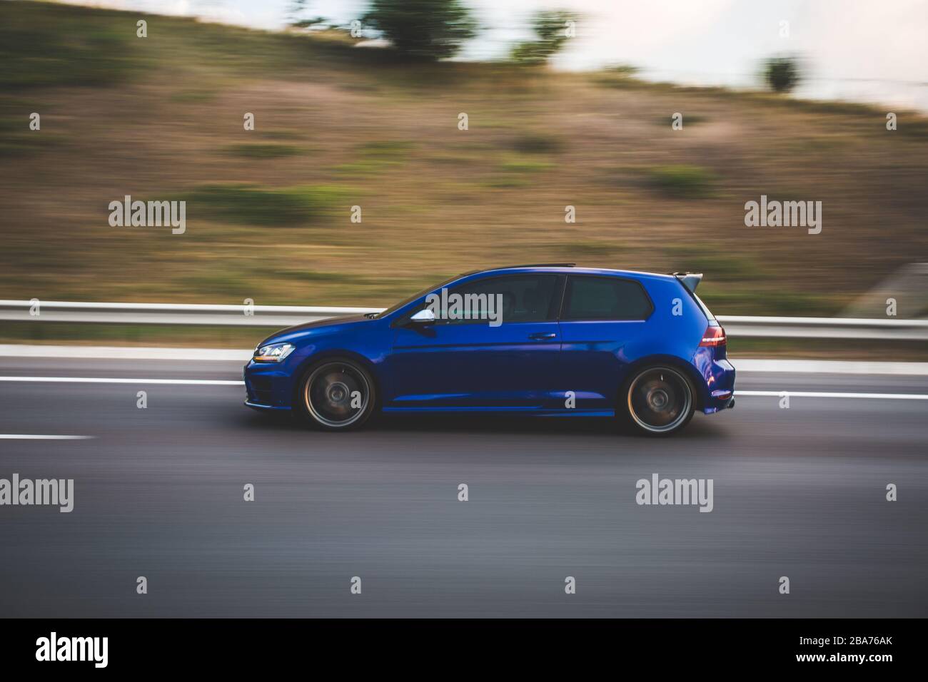 Blue hatchback hi-res stock photography and images - Alamy