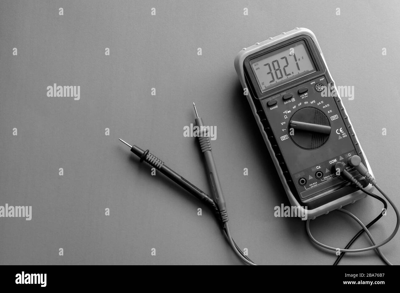 Current tester Black and White Stock Photos & Images - Alamy