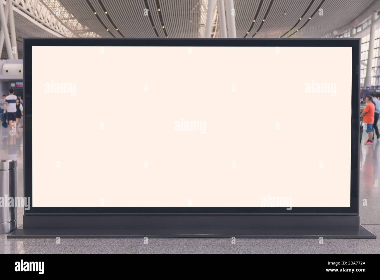 billboard or advertising poster in the airport for advertisement ...