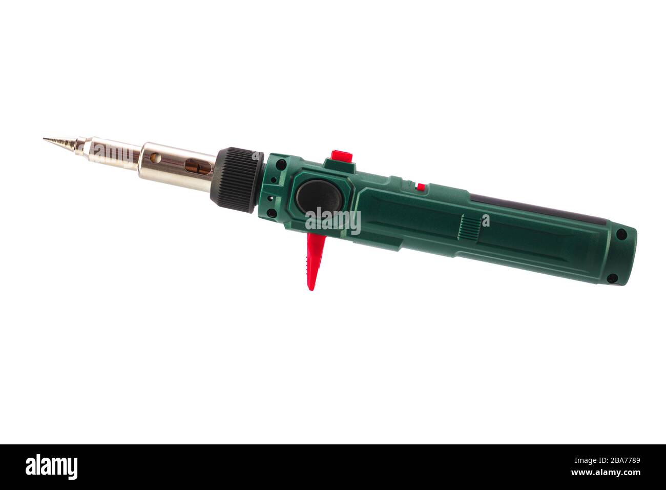Gas soldering iron isolated on white background Stock Photo - Alamy