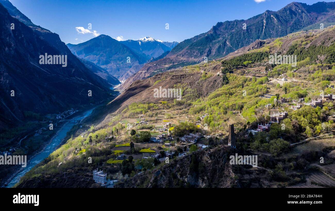 Chengdu. 25th Mar, 2020. Aerial photo taken on March 25, 2020 shows the ...