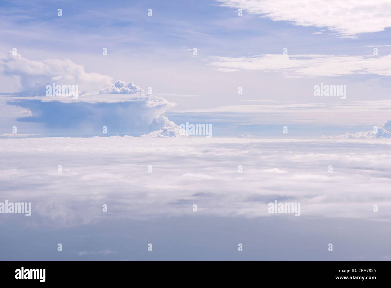 Blue sky and Clouds as seen through window of aircraft Stock Photo - Alamy