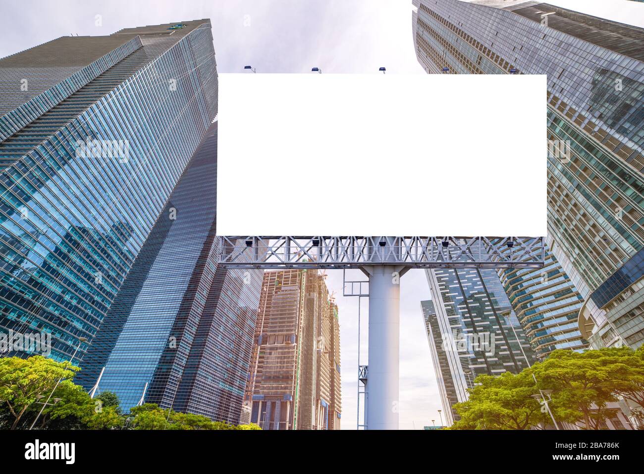 billboard or advertising poster for advertisement concept with city ...