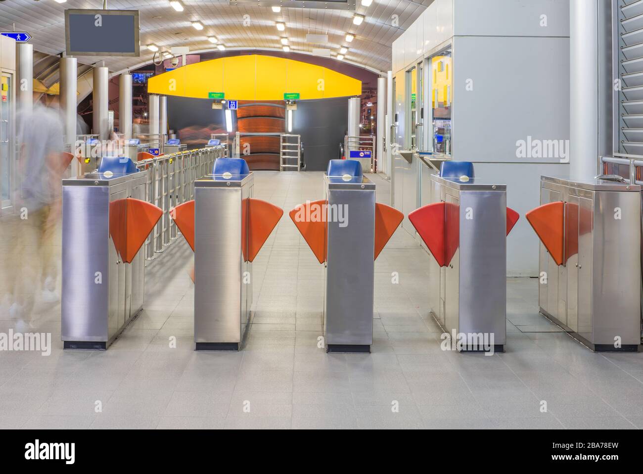 Entrance of metro railway station, MRT rail in Thailand Stock Photo - Alamy