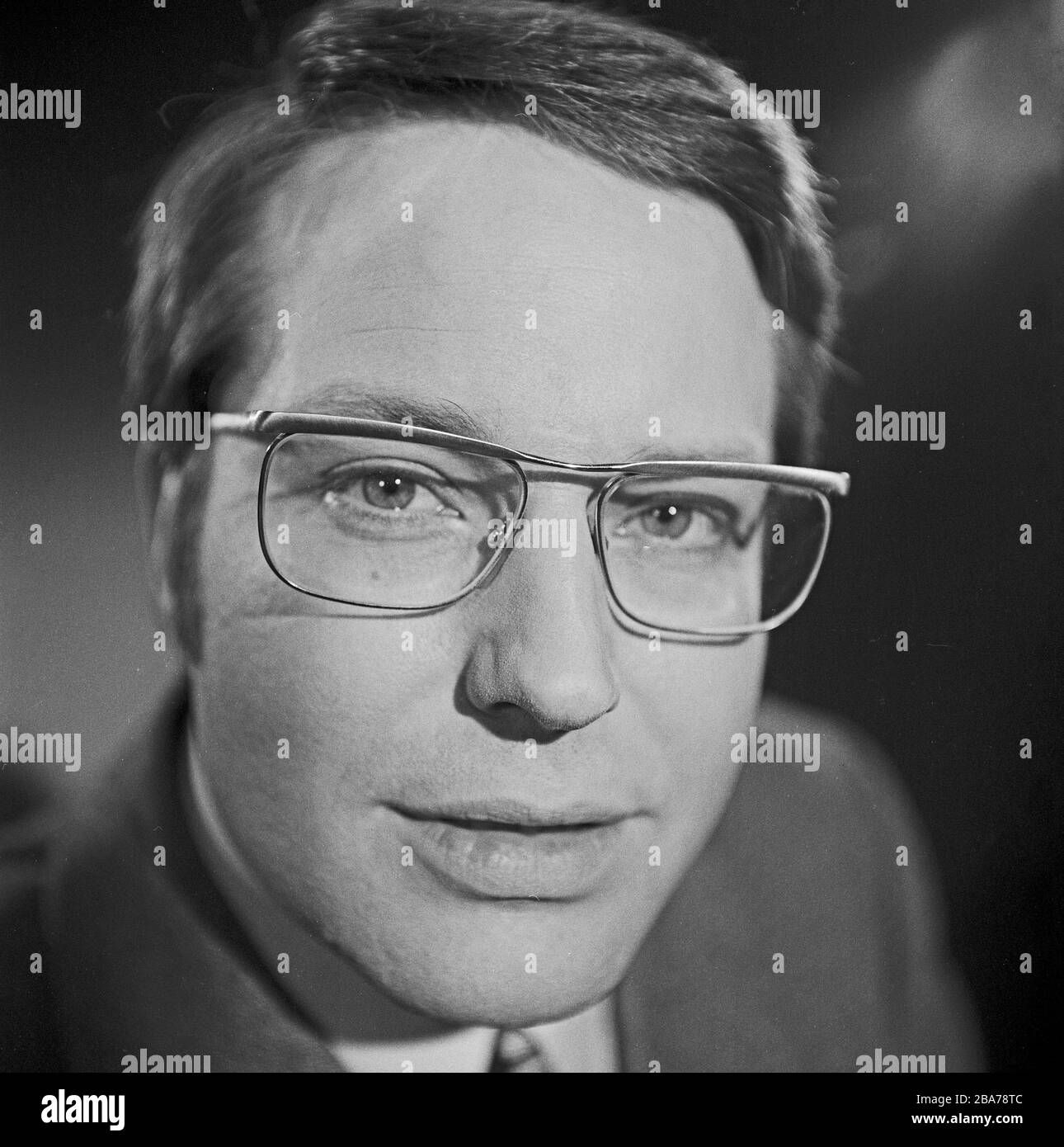 Gert Timmermann, Moderator beim NDR in Hamburg, Deutschland um 1975 ...