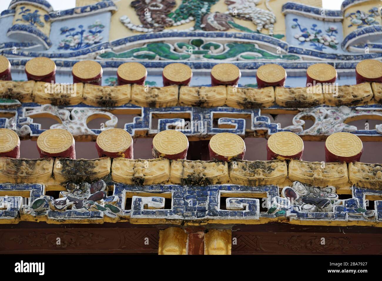 colorful chinese temple in hue in vietnam Stock Photo - Alamy
