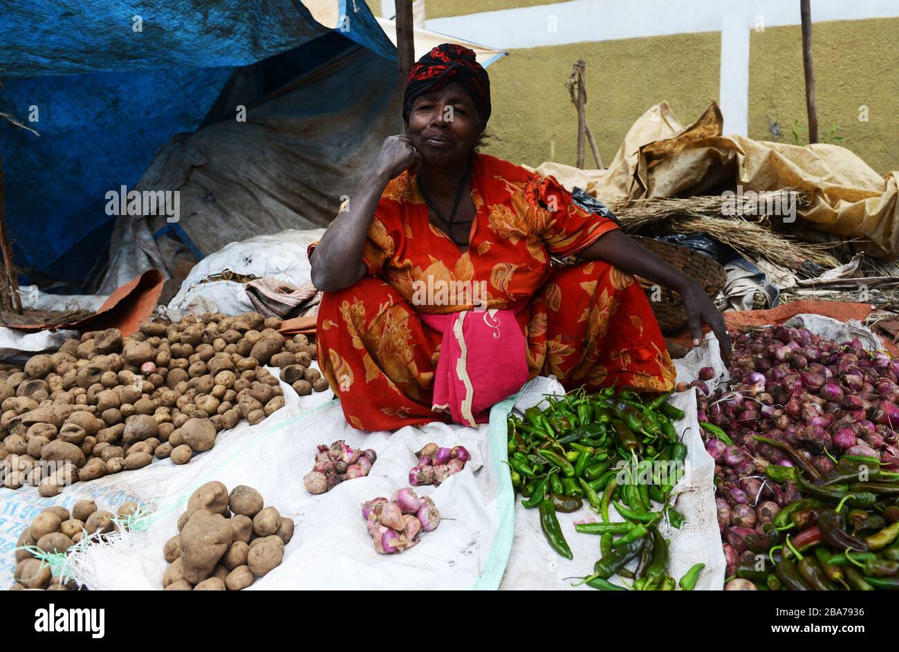 The vibrant market in Waliso, Oromia, Ethiopia Stock Photo - Alamy
