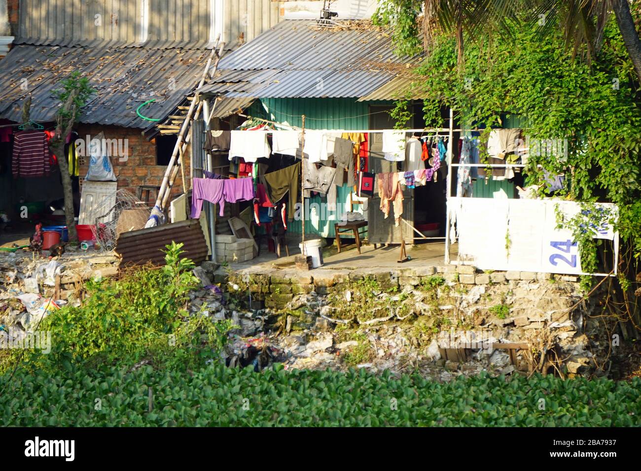 simple life in a residential area in hue Stock Photo - Alamy