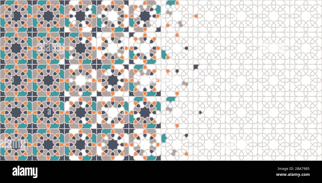 Arabic tile vector seamless pattern Stock Vector Image & Art - Alamy