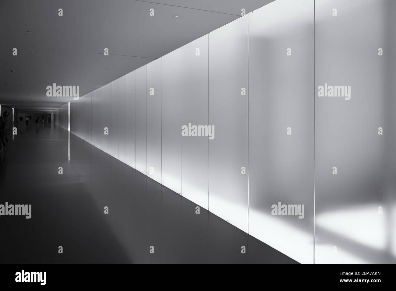 Grayscale shot of an underground pathway in Israel Stock Photo - Alamy