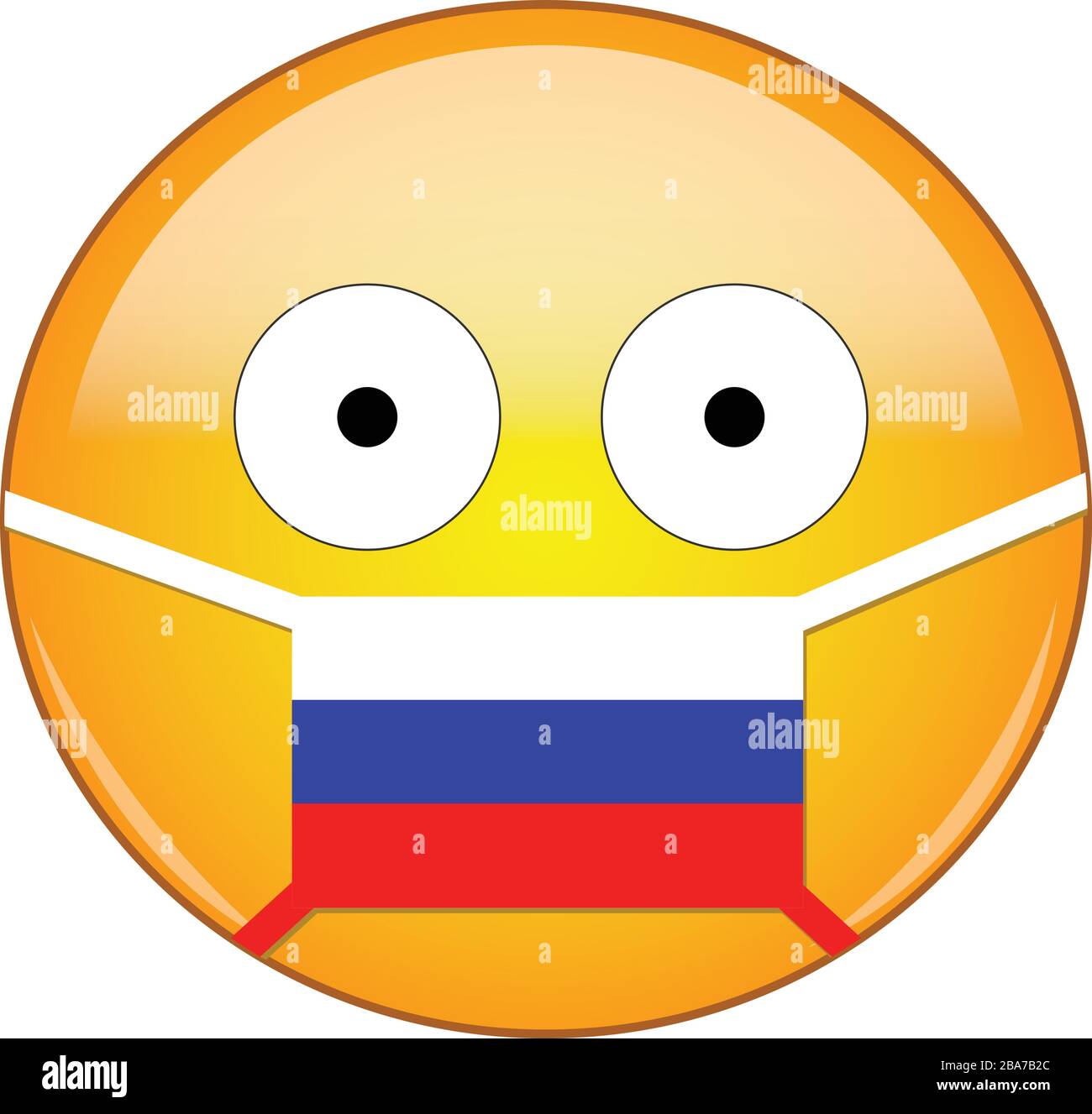Covid medical face mask russia Stock Vector Images - Alamy