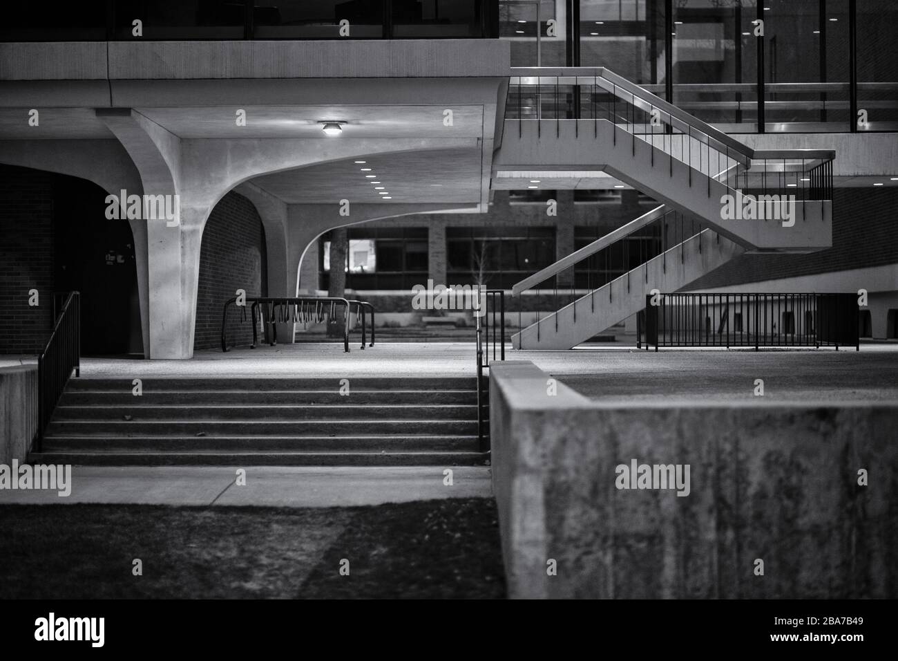 Grayscale shot of the Colorado College in Colorado Springs Stock Photo ...