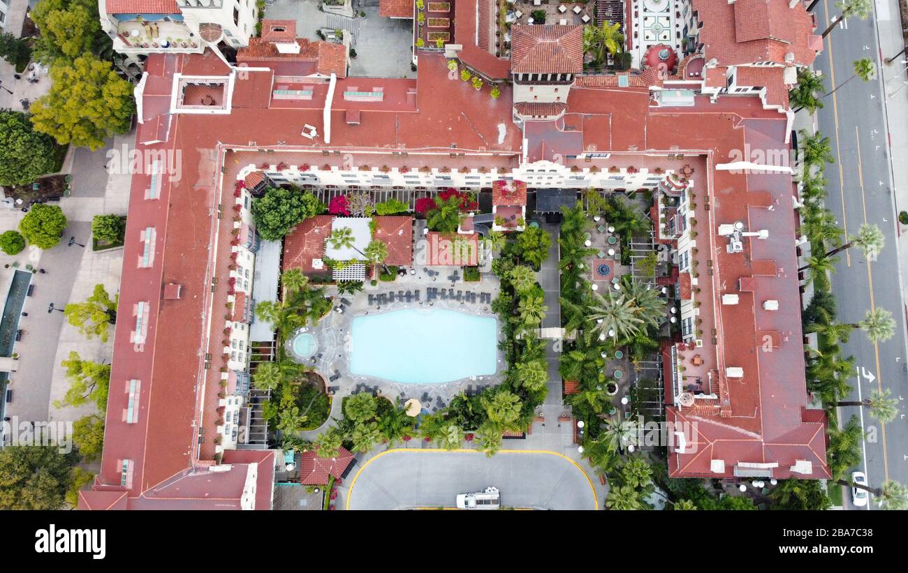 General overall aerial view of Mission Inn Hotel & Spa on, Tuesday ...