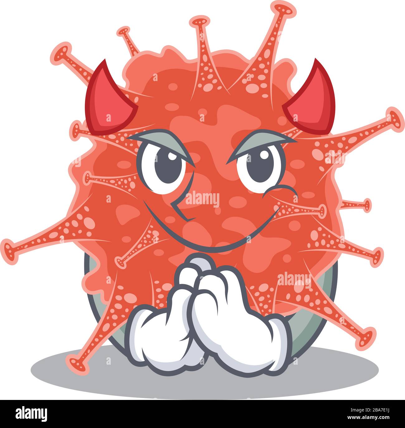 A picture of orthocoronavirinae in devil cartoon design Stock Vector ...
