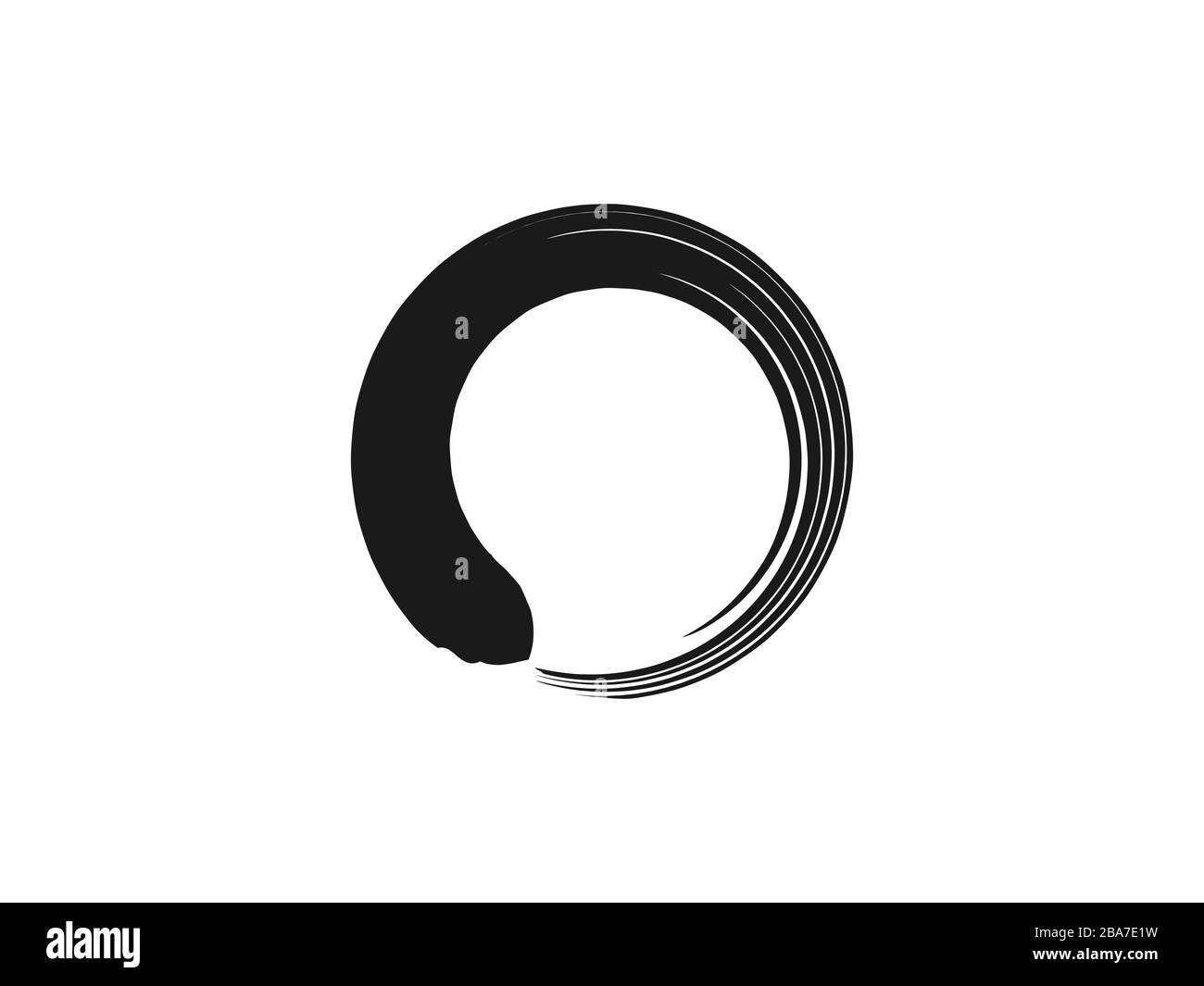 Buddhism, enso, zen icon. Vector illustration, flat design Stock Vector ...