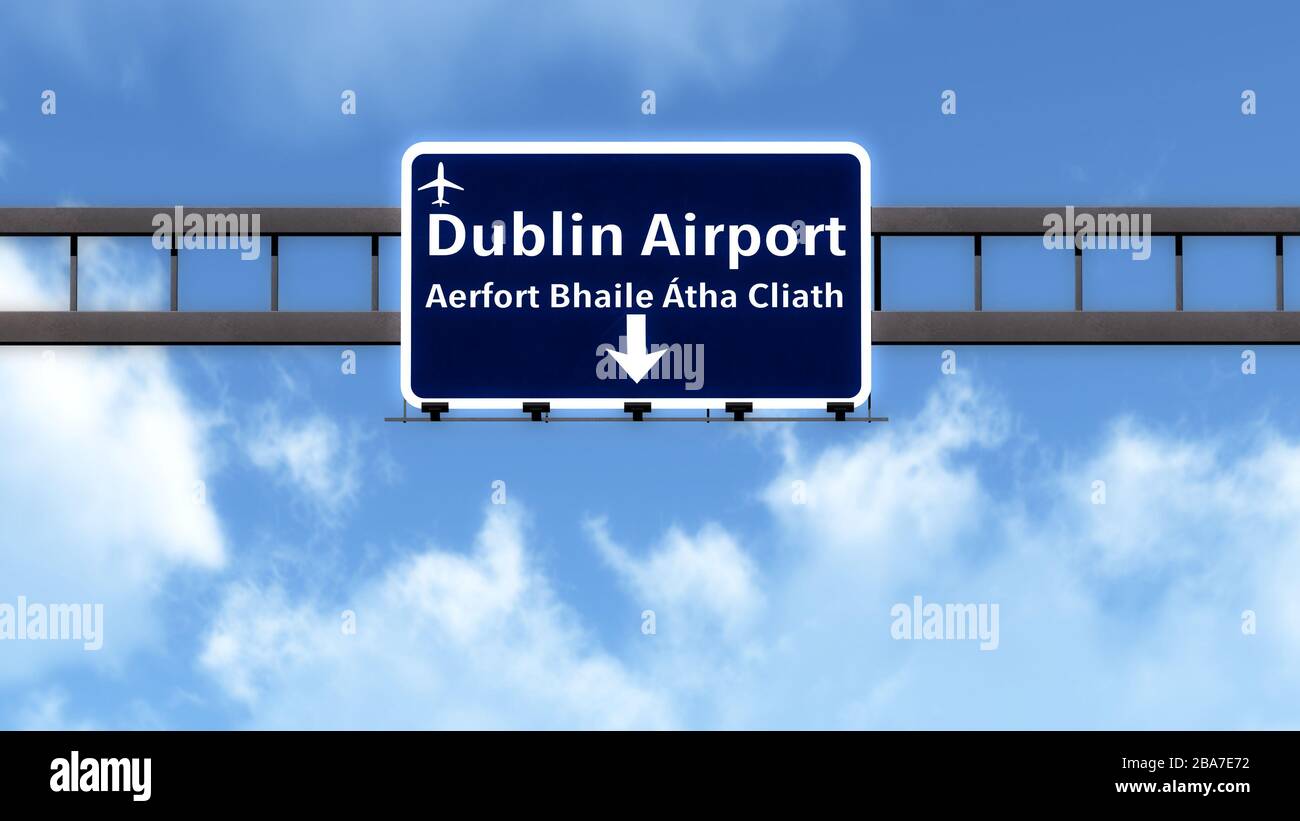 Dublin motorway sign hi-res stock photography and images - Alamy