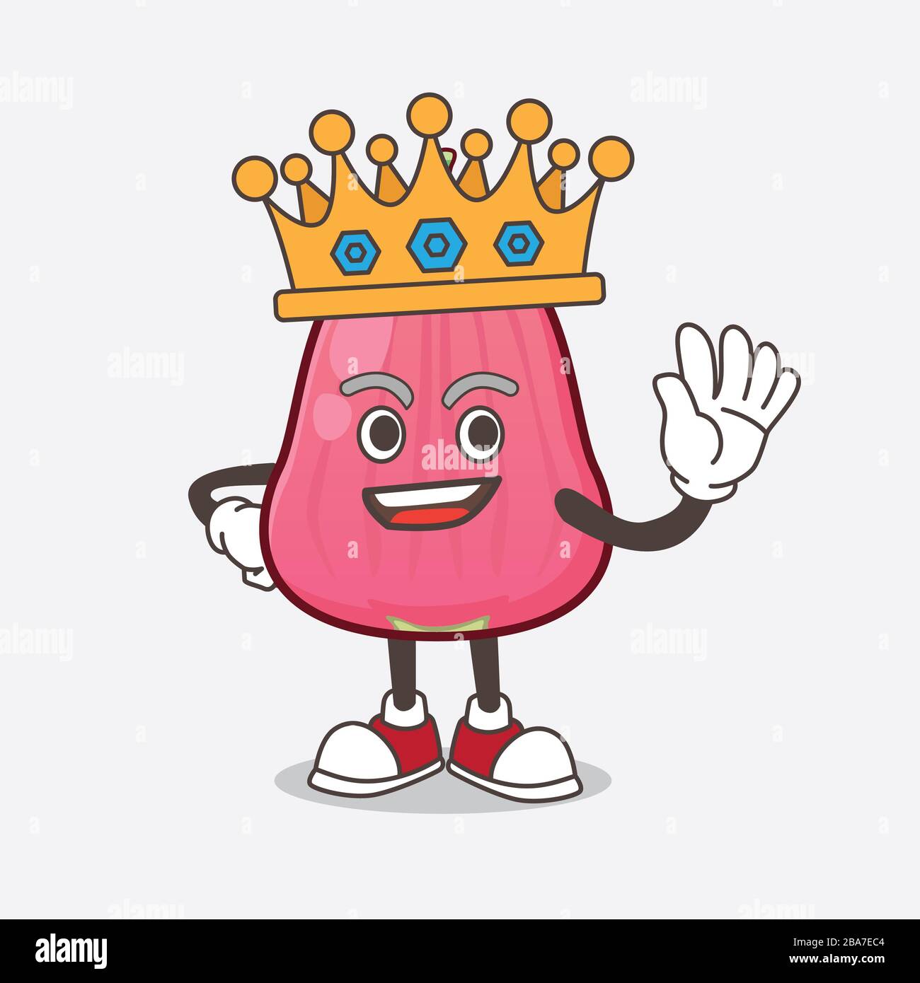 A picture of Java Apple cartoon mascot character stylized of King on ...