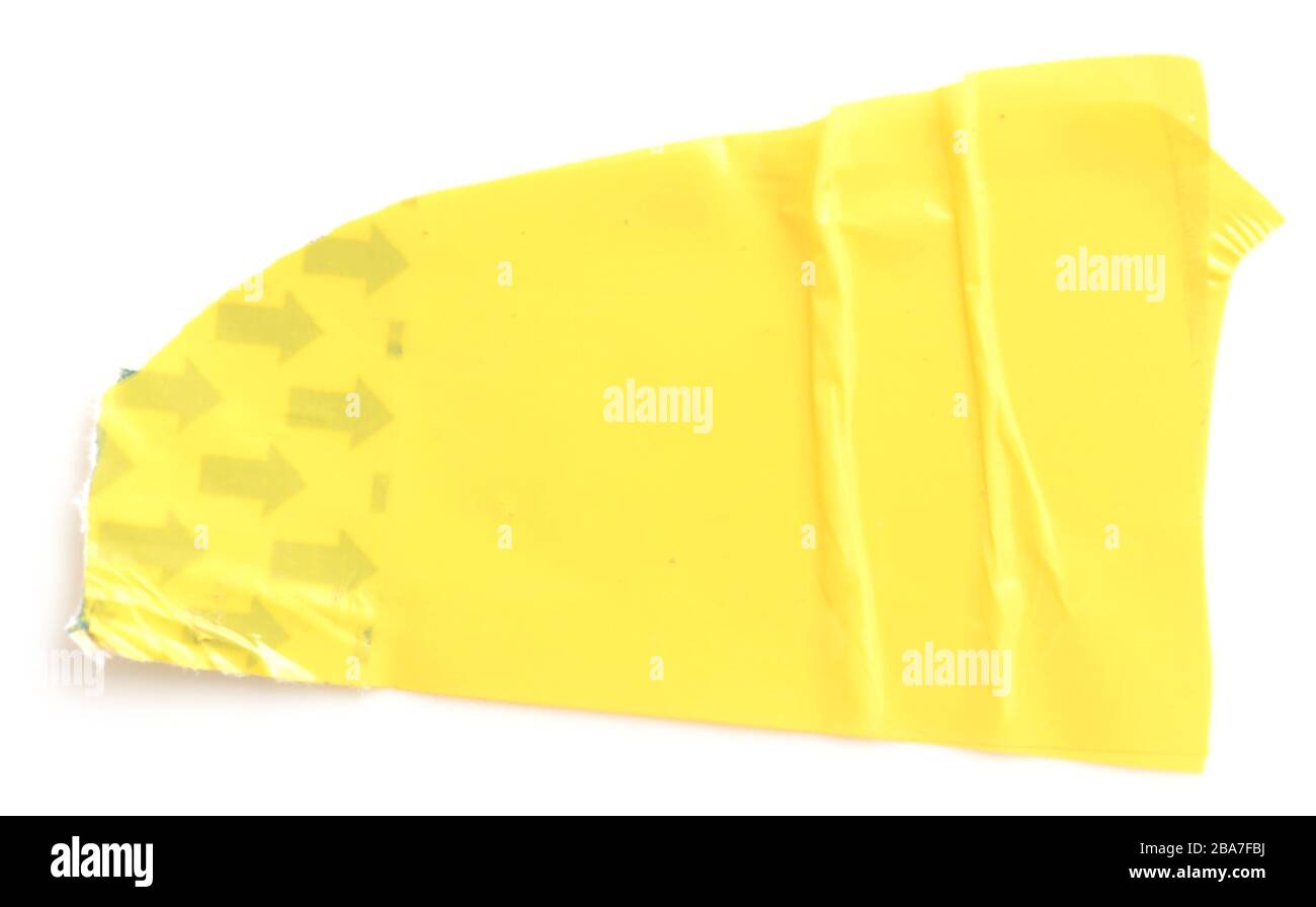 Yellow scotch isolated on white background Stock Photo - Alamy