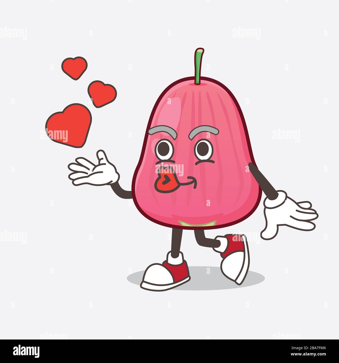 A picture of Java Apple cartoon mascot character teasing with heart ...