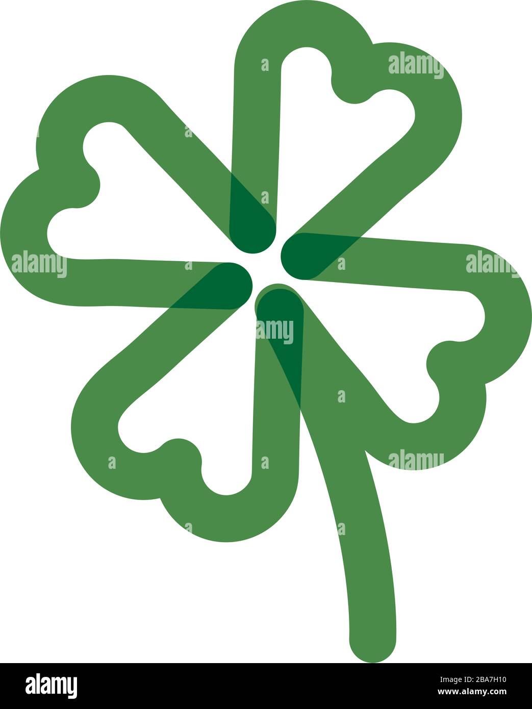 clover poker symbol multiply line style icon Stock Vector Image & Art ...