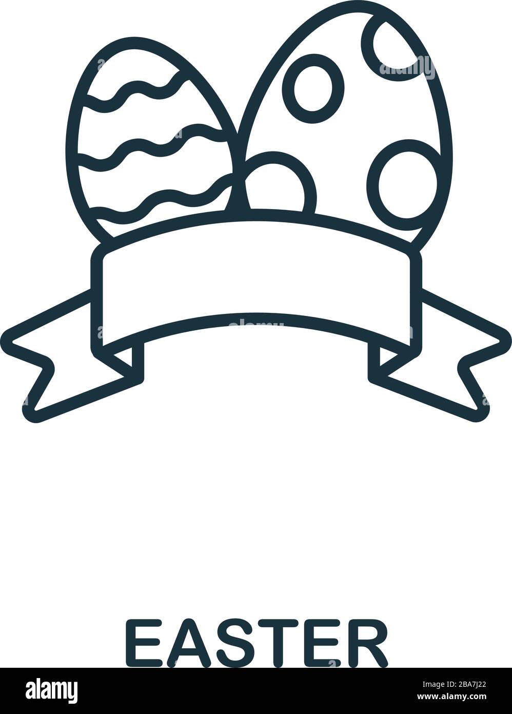 Easter icon from hollidays collection. Simple line Easter icon for ...