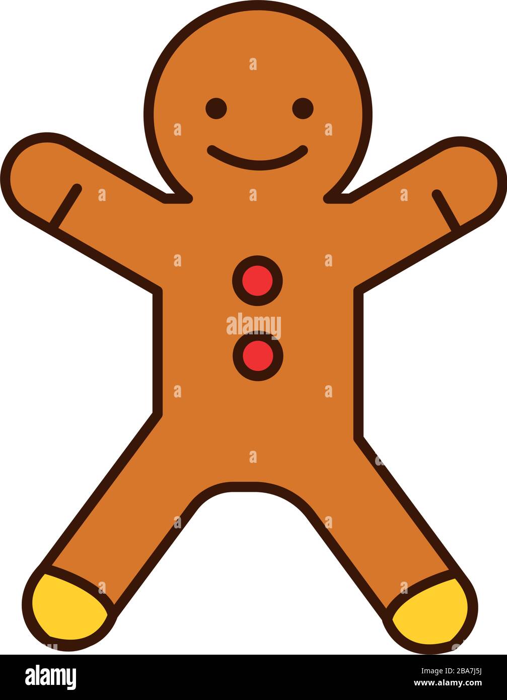 merry christmas ginger cookie icon Stock Vector Image & Art - Alamy