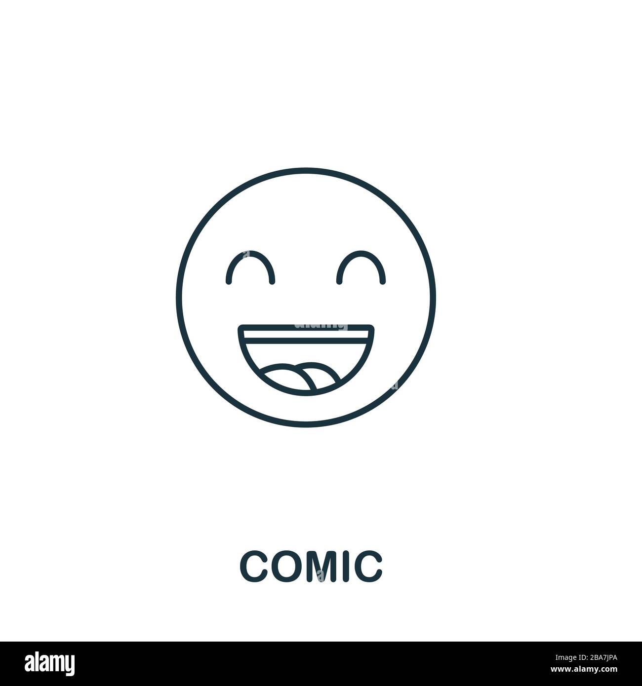 Comic icon from hobbies collection. Simple line element Comic symbol ...