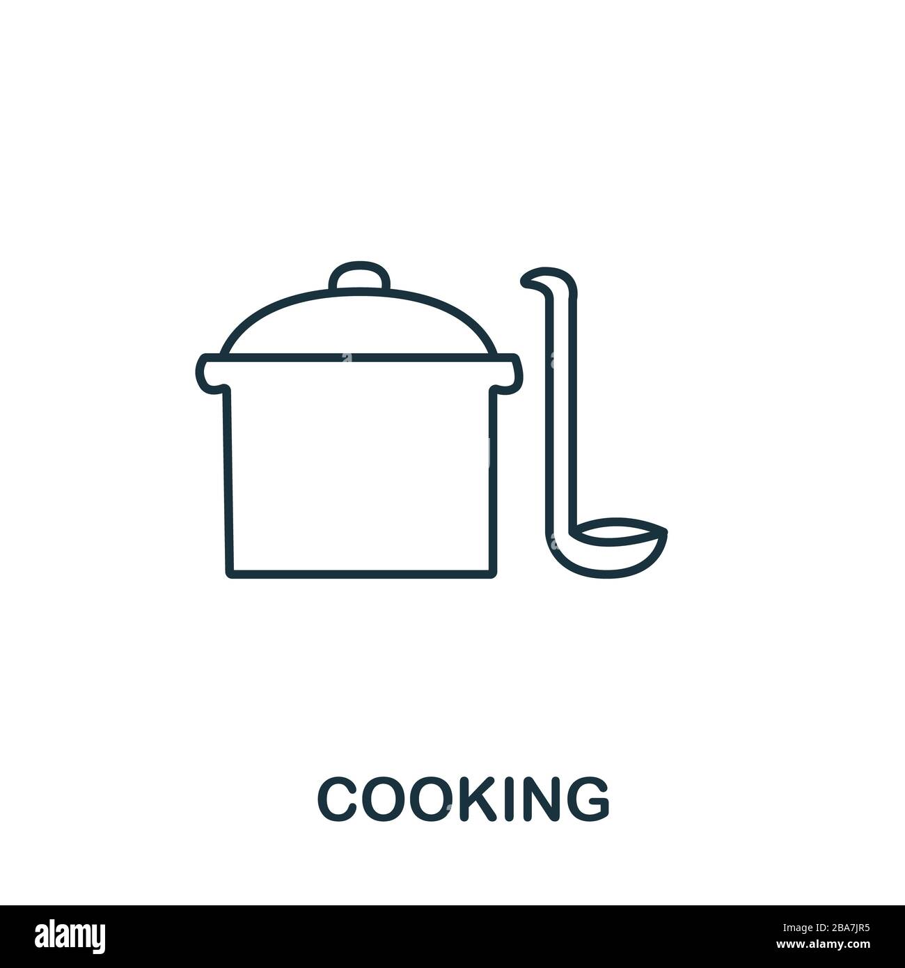Cooking icon from hobbies collection. Simple line element Cooking ...