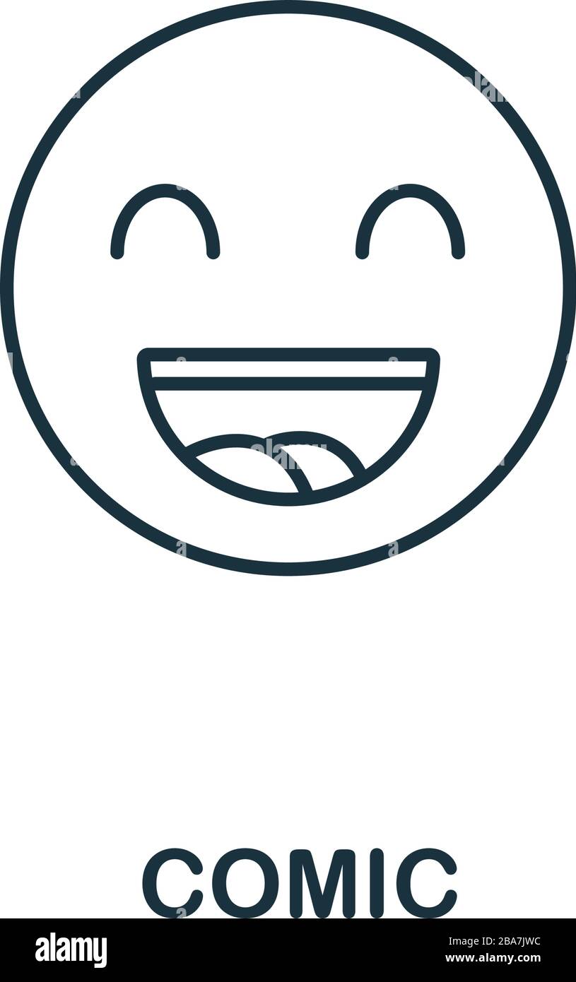 Comic icon from hobbies collection. Simple line element Comic symbol ...