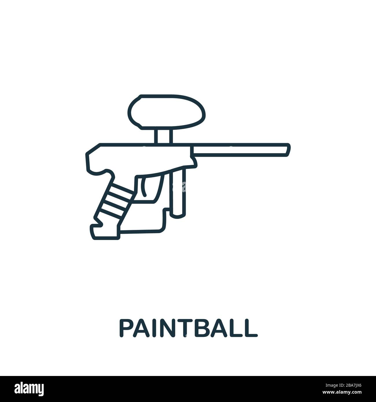 Paintball icon from hobbies collection. Simple line element Paintball ...