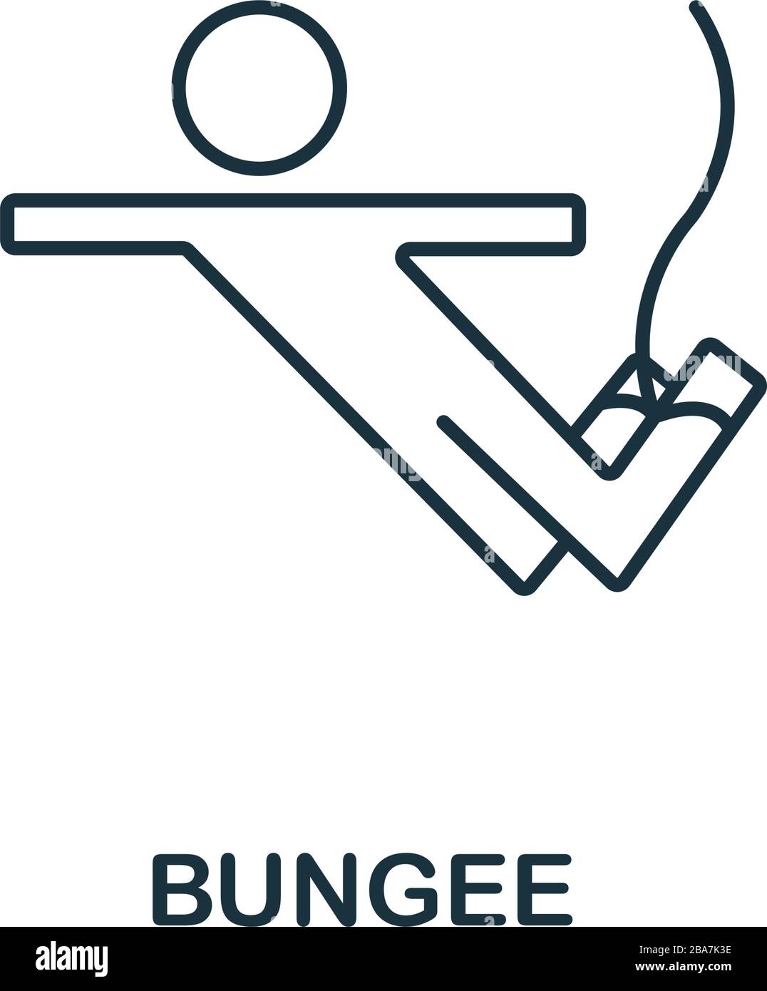 Bungee jumping symbol hi-res stock photography and images - Alamy