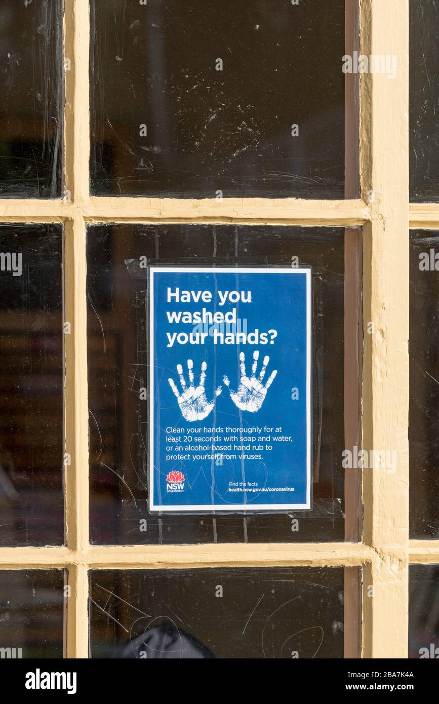 Extra hand washing sign hi-res stock photography and images - Alamy