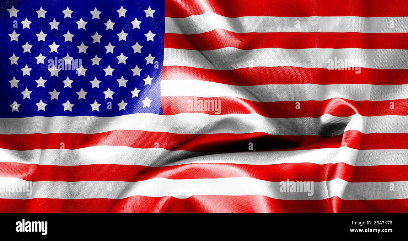 United States of America flag texture crumpled up Stock Photo - Alamy