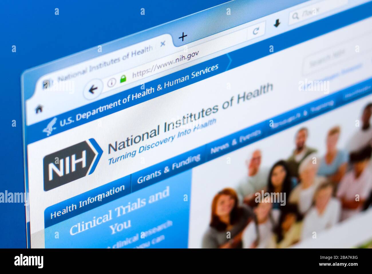 Ryazan, Russia - March 28, 2018 - Homepage of National Institute of ...