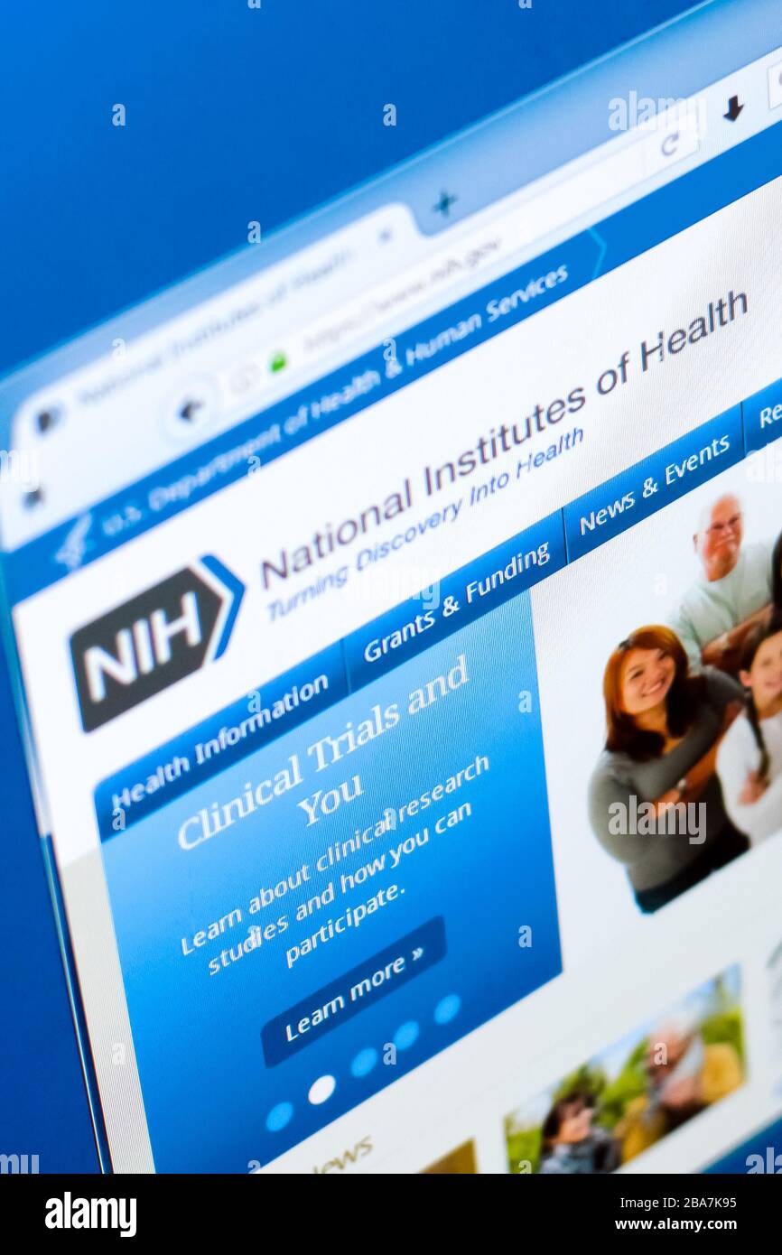 Ryazan, Russia - March 28, 2018 - Homepage of National Institute of ...