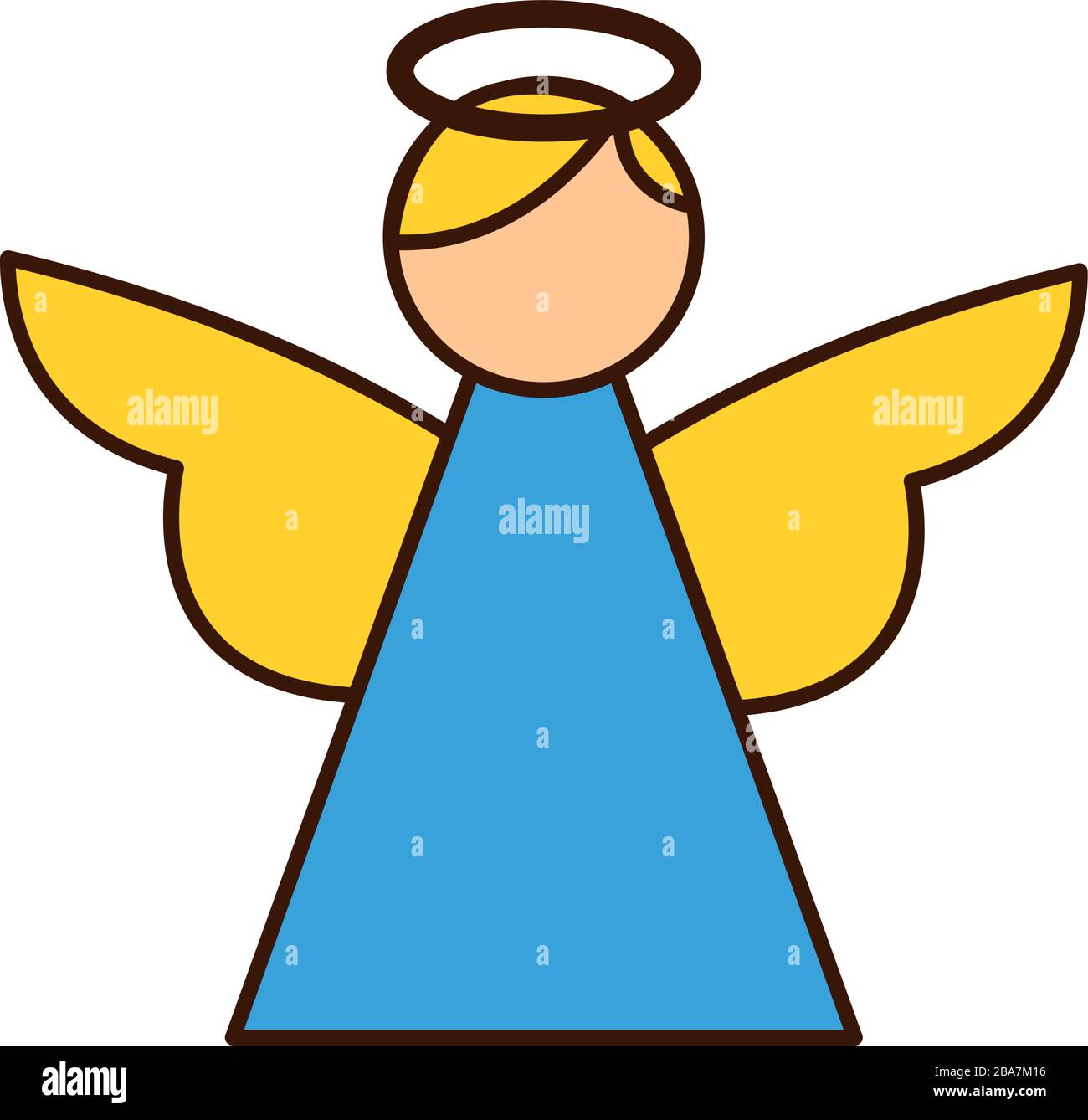 merry christmas little angel icon Stock Vector Image & Art - Alamy