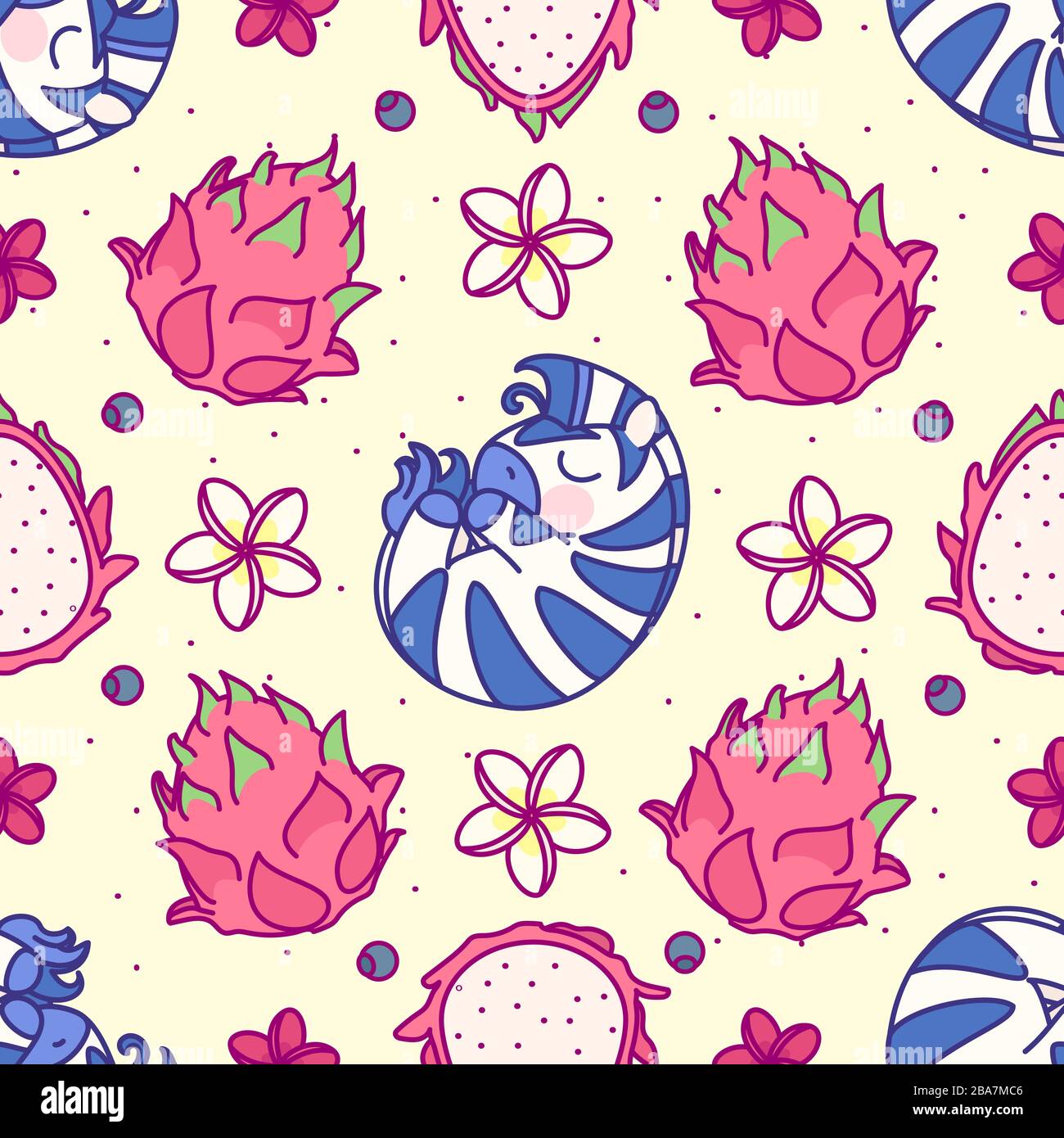 vector cute seamless pattern art for kids Stock Vector Image & Art - Alamy