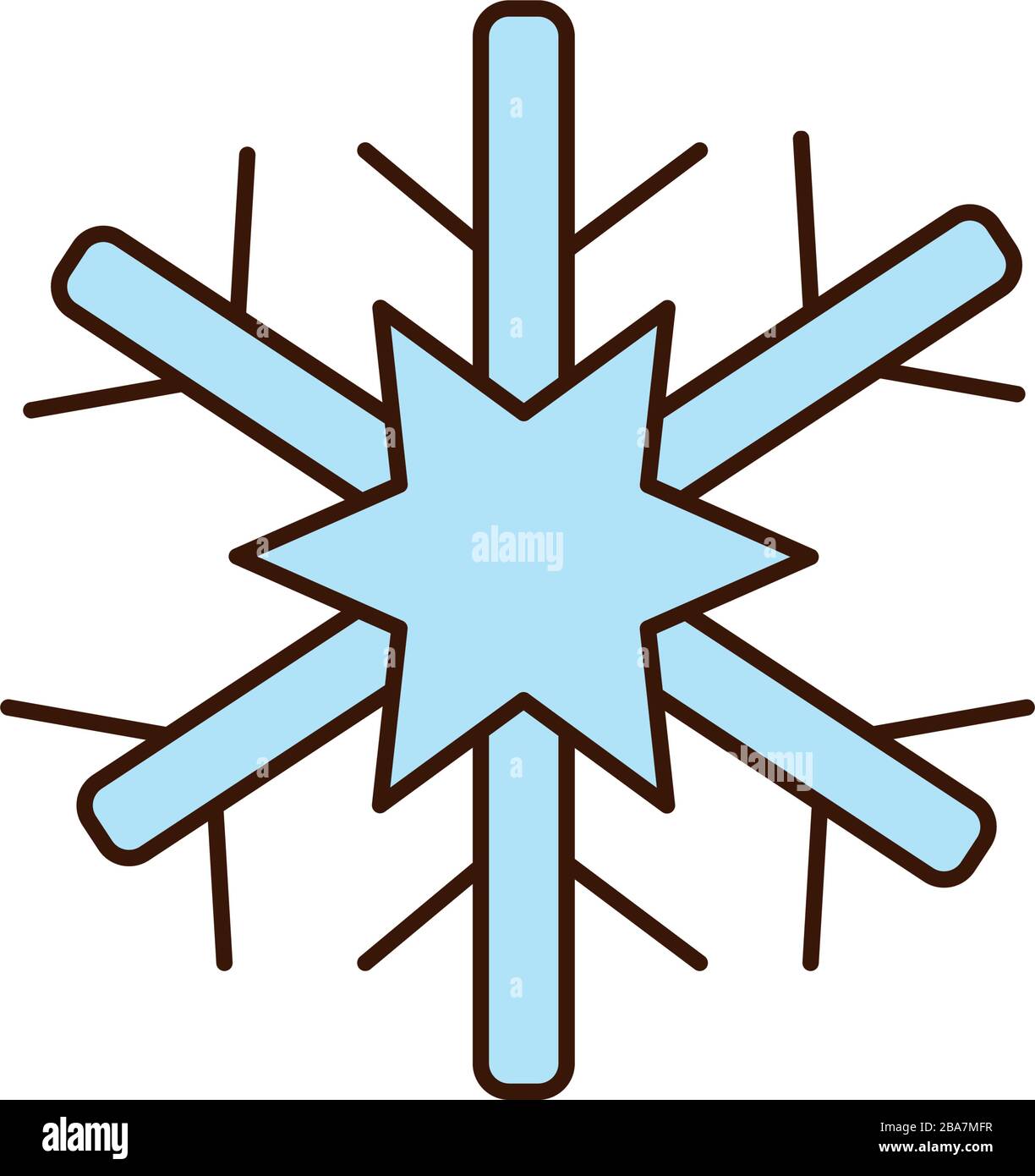 happy merry christmas snowflake icon Stock Vector Image & Art - Alamy