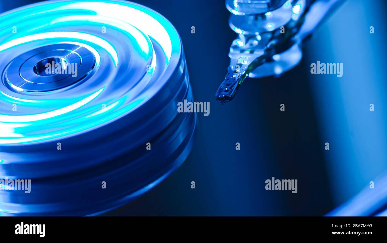 Hard disk reading head 36 Stock Photo - Alamy